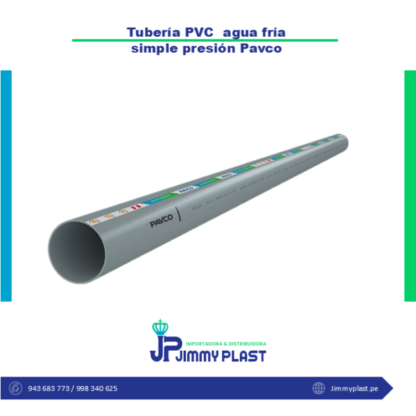 Tubería PVC agua fría simple presión – Jimmy Plast: Expertos en ...